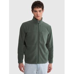 Big Star Fleecejacke "Malkom" in Khaki - 53% | Größe M | Herren-pullover-sport
