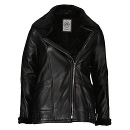 Blue Monkey Lederjacke in Schwarz - 72% | Größe L | Damenjacken
