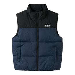 name it Steppweste "Mole" in Dunkelblau/ Schwarz - 10% | Größe 128 | Kinderjacken