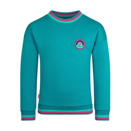 Trollkids Sweatshirt "Senja" in T&uuml;rkis - 44% | Gr&ouml;&szlig;e 116 | Kinder-sweatshirts-jacken