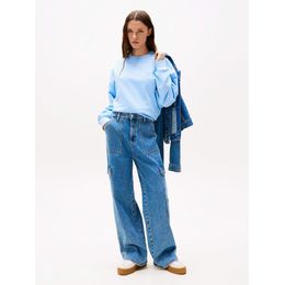 Tommy Jeans Sweatshirt in Hellblau - 51% | Gr&ouml;&szlig;e XL | Damen-sweatshirts-jacken