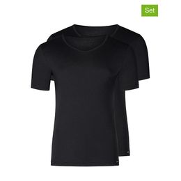 Skiny 2er-Set: Shirts in Schwarz - 50% | Gr&ouml;&szlig;e M | Herren-plussize