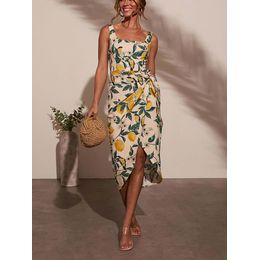 LA Angels Kleid in Beige/ Gr&uuml;n - 69% | Gr&ouml;&szlig;e L | Damen-kleider