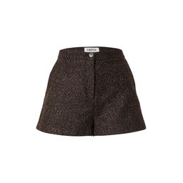 EDITED Shorts aus Wollmix 'Hayden' Damen Gr&ouml;&szlig;e 34 braun / schwarz / wei&szlig;