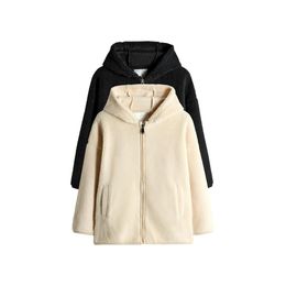 The Set Jacke Mädchen Größe 128 creme / schwarz