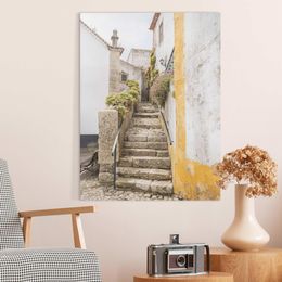 Bilderwelten Leinwandbild Treppen in &Oacute;bidos