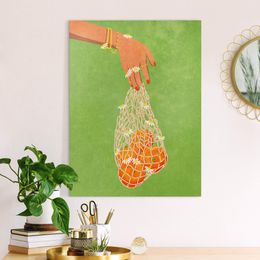 Bilderwelten Leinwandbild Sonnengek&uuml;sste Orangen
