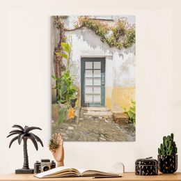 Bilderwelten Leinwandbild T&uuml;r in &Oacute;bidos