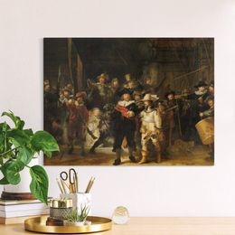 Bilderwelten Leinwandbild Rembrandt - Die Nachtwache