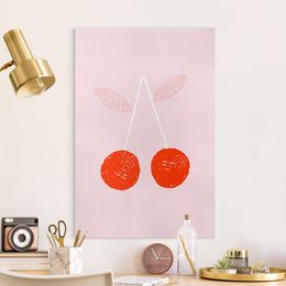 Bilderwelten Leinwandbild PopArt Cherries