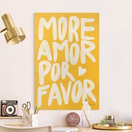 Bilderwelten Leinwandbild More Amor Por Favor