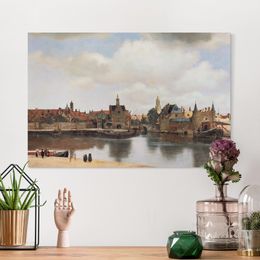 Bilderwelten Leinwandbild Jan Vermeer - Ansicht von Delft