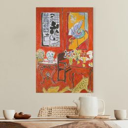 Bilderwelten Leinwandbild Henri Matisse - Gro&szlig;es rotes Interieur