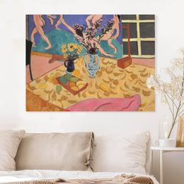 Bilderwelten Leinwandbild Henri Matisse - Fr&uuml;chte und Blumen mit dem Bild 'Der Tanz'