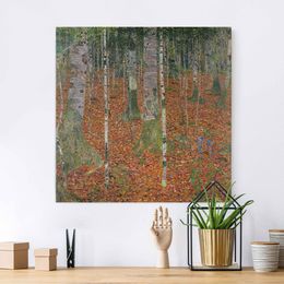Bilderwelten Leinwandbild Gustav Klimt - Birkenwald