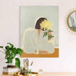 Bilderwelten Leinwandbild Die Chrysantheme
