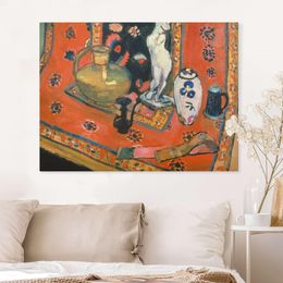 Bilderwelten Leinwandbild Henri Matisse - Figurine und Gef&auml;sse auf einem orientalischen Teppich