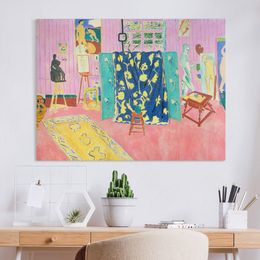 Bilderwelten Leinwandbild Henri Matisse - Das rosa Atelier
