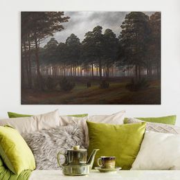 Bilderwelten Leinwandbild Caspar David Friedrich - Tageszeitenzyklus, Der Abend