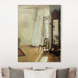 Bilderwelten Leinwandbild Adolph von Menzel - Das Balkonzimmer
