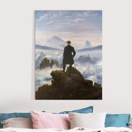 Bilderwelten Leinwandbild Caspar David Friedrich - Der Wanderer &uuml;ber dem Nebelmeer