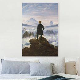 Bilderwelten Leinwandbild Caspar David Friedrich - Der Wanderer &uuml;ber dem Nebelmeer