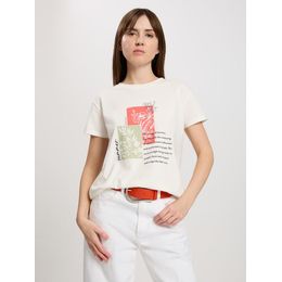 Cross Jeans Shirt in Creme - 48% | Größe S | Damen-tops