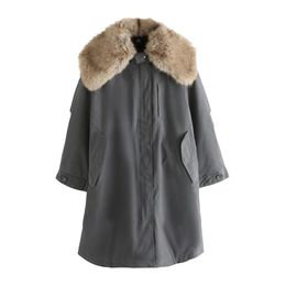 next Parka Damen Gr&ouml;&szlig;e M hellbraun / basaltgrau