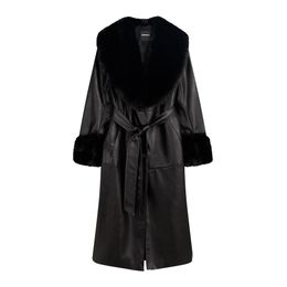 Bershka Mantel Damen Gr&ouml;&szlig;e S schwarz