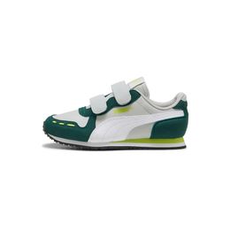 Puma Sneaker 'Cabana Racer' Jungen Gr&ouml;&szlig;e 34 hellgrau / apfel / tanne / wei&szlig;