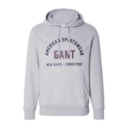 Gant Sweatshirt Herren Gr&ouml;&szlig;e L marine / graumeliert / rot