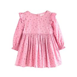 next Kleid M&auml;dchen Gr&ouml;&szlig;e 104 creme / pink / schwarz