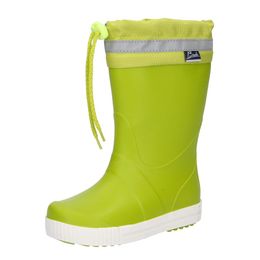 Beck Gummistiefel 'Wellies' Jungen Größe 33 marine / grau / apfel / weiß