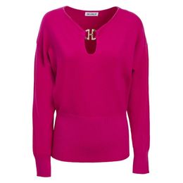 Influencer Pullover Damen Gr&ouml;&szlig;e S fuchsia