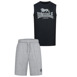 Lonsdale Trainingsanzug 'Claremorris' Herren Größe XXXL graumeliert / schwarz