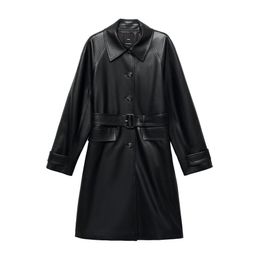 Mango Mantel 'Petra' Damen Gr&ouml;&szlig;e XL schwarz