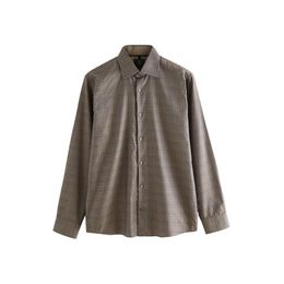 next Hemd Herren Gr&ouml;&szlig;e 5XL hellbeige / braun