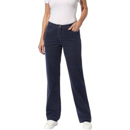 CR&Eacute;ATION L Damen Cordhose mit breitem Saum marine Gr&ouml;&szlig;e 20
