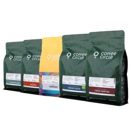 Espresso Entdecker Set - 5 Sorten zum Ausprobieren, Coffee Circle Espressoset, Yirga Santos, Grano Gayo, Cerrado, Sidamo, House Blend