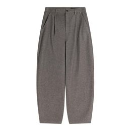 Bershka Pleat-Front Pants male Grey size 38