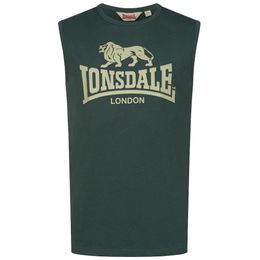 Lonsdale Top 'Clopton' Herren Gr&ouml;&szlig;e XL schilf / dunkelgr&uuml;n