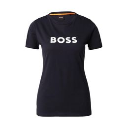 BOSS T-Shirt 'Elogo 5' Damen Gr&ouml;&szlig;e XS schwarz / wei&szlig;