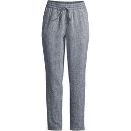 LANDS' END Leinen-Jogginghose, Damen,  Blau, Leinen, by Lands' End