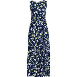 LANDS' END Maxikleid aus Baumwolle/Modal mit Bindeband, Damen,  Blau, Baumwolle Modal, by Lands' End