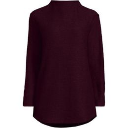 LANDS' END Strickshirt mit Schornsteinkragen, Damen,  Lila, Viskose/Polyester-Mischung/Nylon-Mischung, by Lands' End