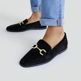 LANDS' END Loafer mit Schnalle, Damen,  Schwarz, by Lands' End