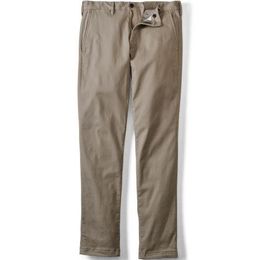 LANDS' END Stretch-Chino in Wunschlänge, Slim Fit, Herren,  Beige, Baumwolle, by Lands' End