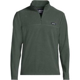 LANDS' END Anyweather™ Fleece-Pullover mit Schulterpasse, Herren,  Grün, Polyester, by Lands' End