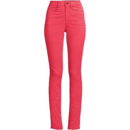 LANDS' END Slim Fit Shaping-Chinos, Damen,  Pink, Baumwolle, by Lands' End