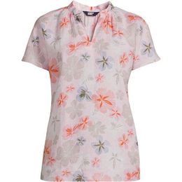 LANDS' END Leinentop mit Dolman-&Auml;rmeln, Damen,  Pink, by Lands' End